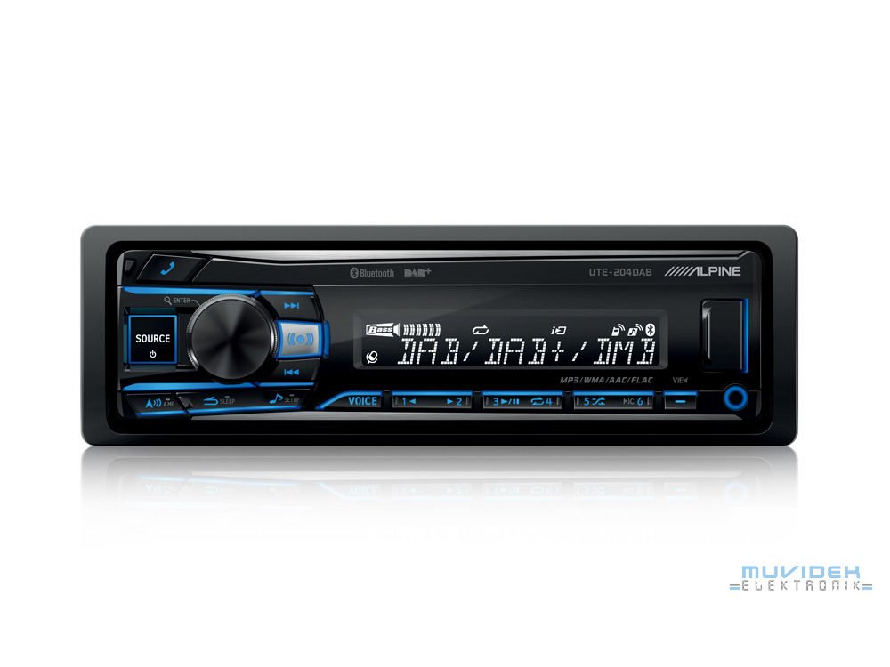 Alpine UTE-204DAB Bluetooth / Dijital Medya/DAB Alıcı | Araba Teybi ...